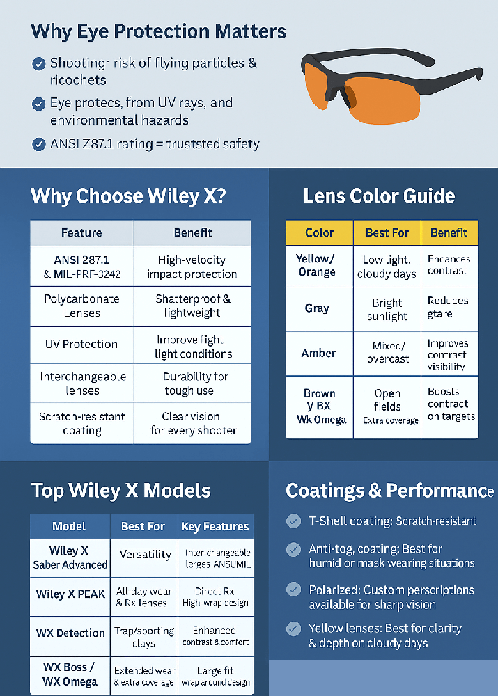 Wiley X Glasses Choose Best RX Safety Eyewear For Shooting